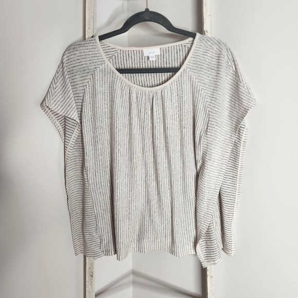 J. Jill | Tops | Jjill Top Womens Small Pure Jill Short Sleeve Stripe ...